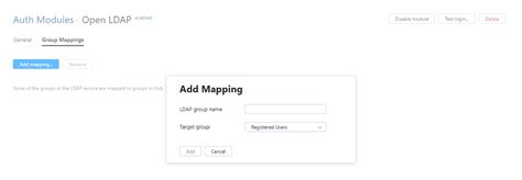 openldap auth module hub documentation