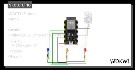 Projek Iot Gabungan Kontrol Led Dengan Suhu Wokwi Esp32 Stm32