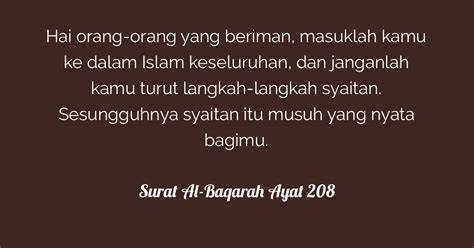 Surat Al Baqarah Ayat 208