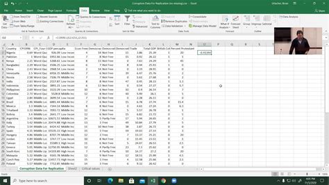 interpreting correlation in excel how to calculate