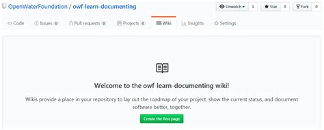 reference github owf learn documenting
