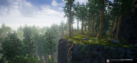 automatic landscape material for ue4