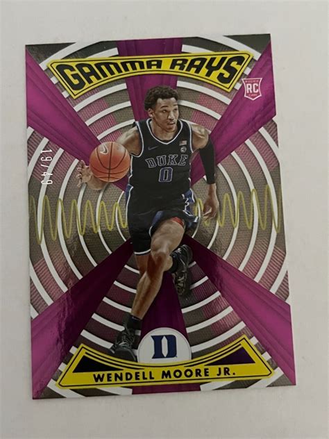 Wendell Moore Jr 2022 Panini Chronicles Gamma Rays Purple D 19 49 Rc