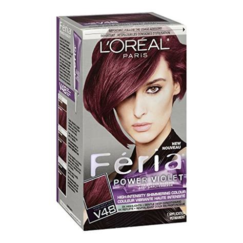 Loreal Paris Feria Multi Faceted Shimmering Permanent Hair Color V48
