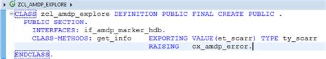 hana sql internal table with operations sapcodes