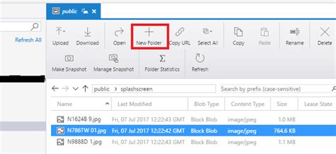 upload entire folder to a specific folder on azure blob stack overflow