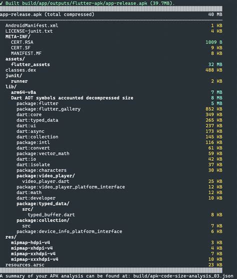 measuring your app s size flutter