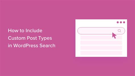 how to include custom post types in wordpress search results