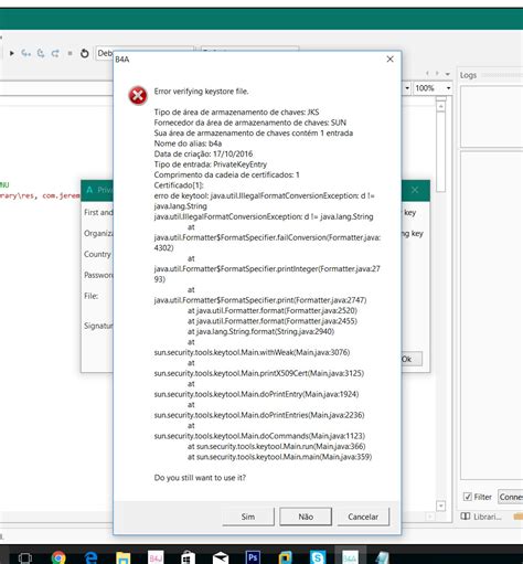 error keytool b4x programming forum