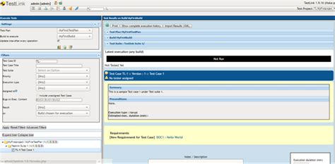 testlink execute test cases software testing class