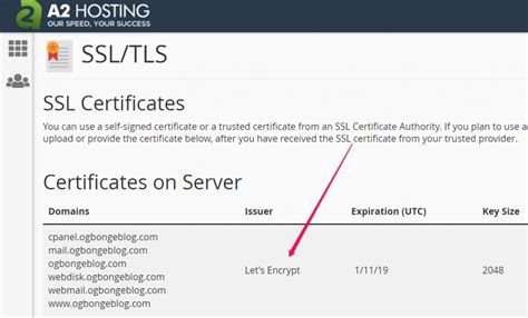 a2hosting letsencrypt free ssl works ogbongeblog