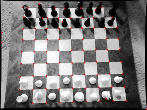 python using opencv for calibration of a chessboard camera