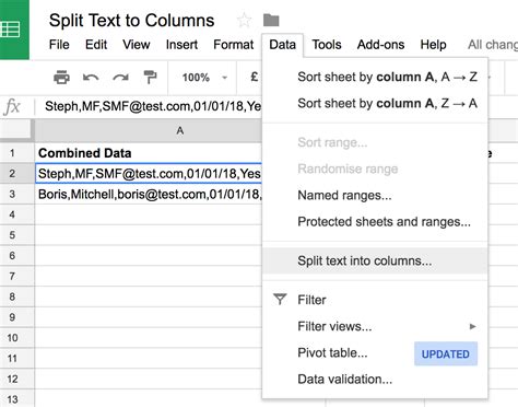 excel formula to split text after space