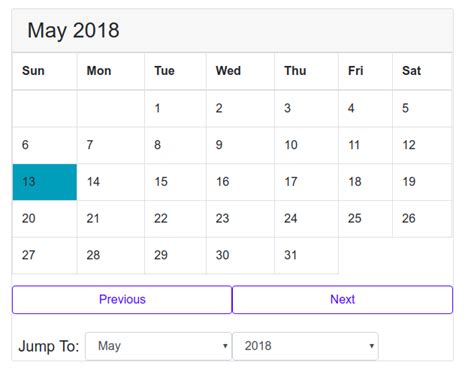 challenge of building a calendar with pure javascript by