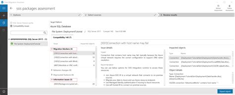 create an ssis migration assessment with the data migration assistant