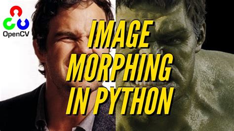 image morphing a python and opencv project with code on