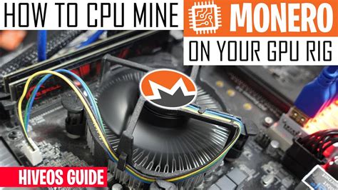 how to cpu mine xmr monero on your gpu mining rig youtube