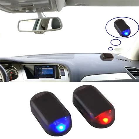 Car Fake Security Light Solar Powered Simulated Dummy Alarm Wireless