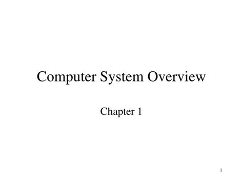 ppt computer system overview powerpoint presentation free download