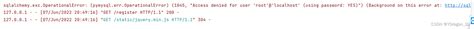 sqlalchemy exc operationalerror pymysql err operationalerror 1045