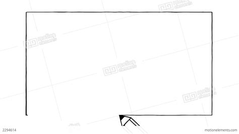 drawing a rectangle stock animation 2294614