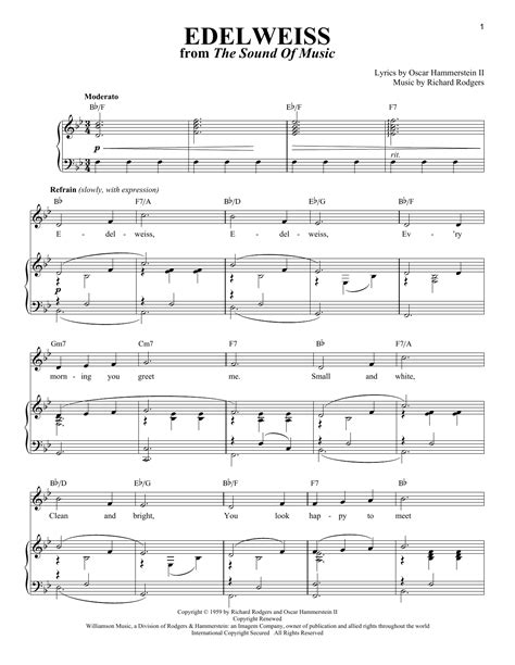Edelweiss Sheet Music
