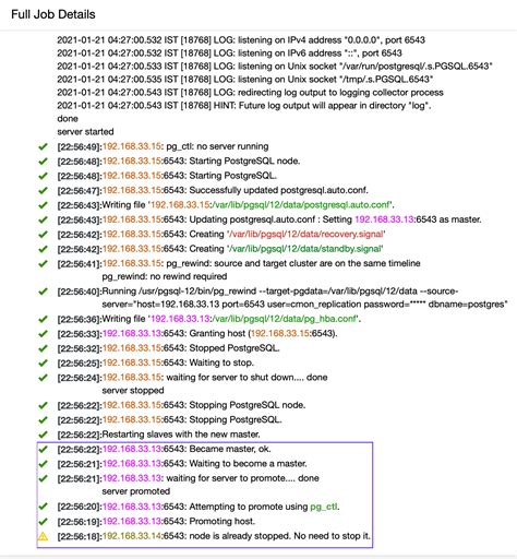 automatic failover of the moodle postgresql database