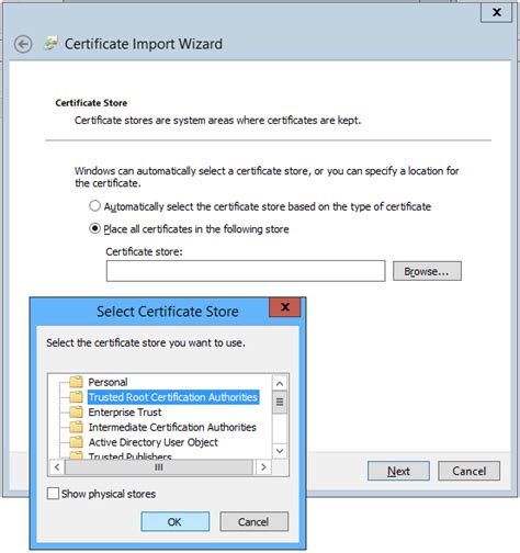 how to resolve a browser certificate warning this site is missing a