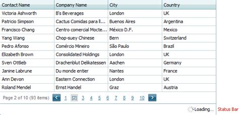 status bar asp web forms controls devexpress documentation