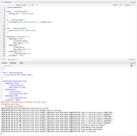 development environment metaflow docs