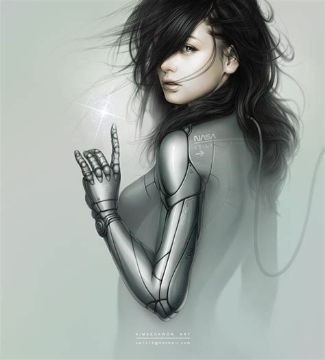 Artstation A Cyborg Girl