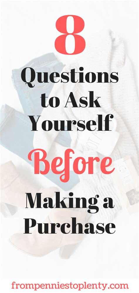 8 Questions To Ask Yourself Before Making A Purchase Save Money On