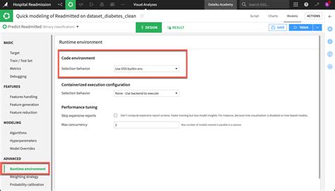 concept the design tab within the visual ml tool — dataiku knowledge base