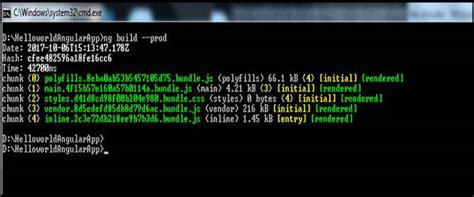 develop test and deploy the angular project in iis using angular cli