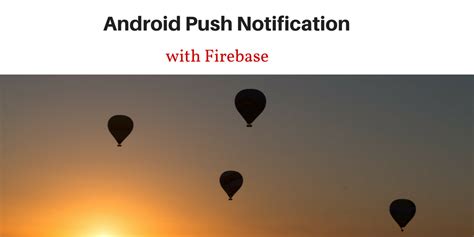 push notification in android using firebase cloud