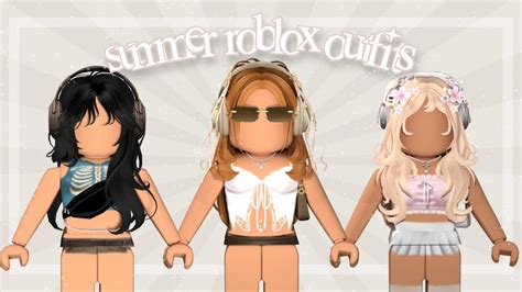 Roblox Summer Outfits W Codes Links Peachytea Youtube