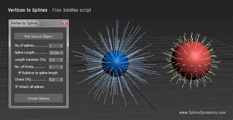 free 3dsmax scripts and plugins spline dynamics