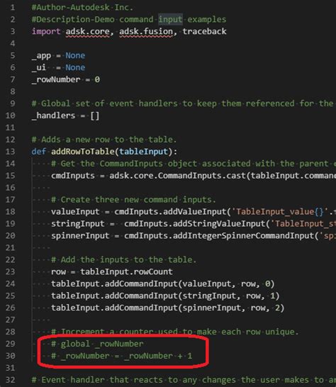 solved does not work [command inputs api sample] autodesk community