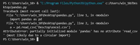 python what is the problem with this line of code in my pandas
