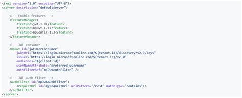 securing open liberty applications with azure active