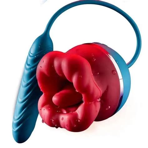 2 In 1 Rose Vibrators For Women Vagina Clitoris Stimulator G Spot