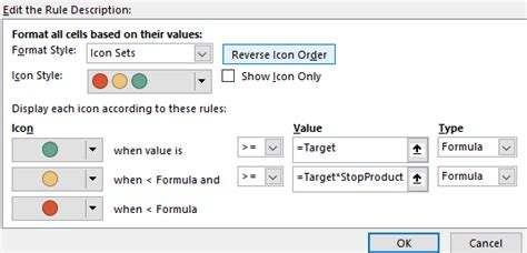 excel vba apply icon set conditional formatting with vba macro