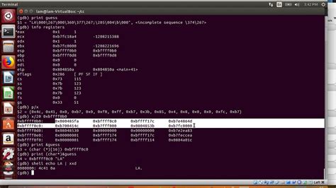 stack buffer overflow attack on a c c program on linux youtube