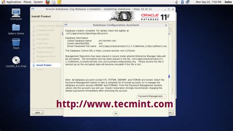 oracle database 11g release 2 installation on rhel centos