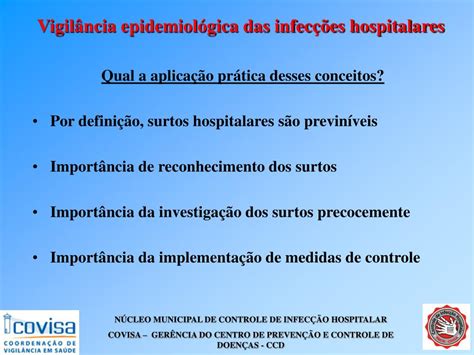 Ppt VigilÂncia EpidemiolÓgica Das InfecÇÕes Hospitalares Powerpoint