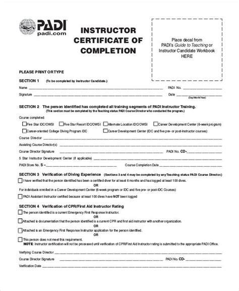 certificate of completion 25 free word pdf psd within best construction