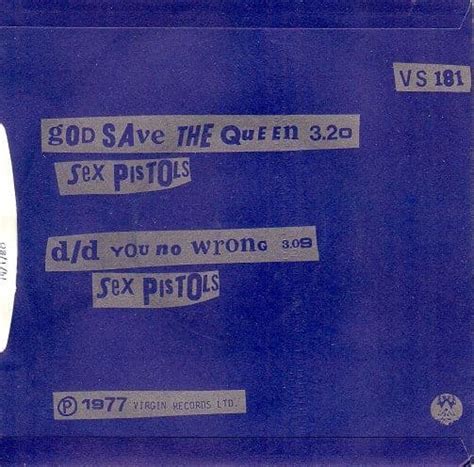 Sex Pistols God Save The Queen Vinyl Record 7 Inch Virgin 1977
