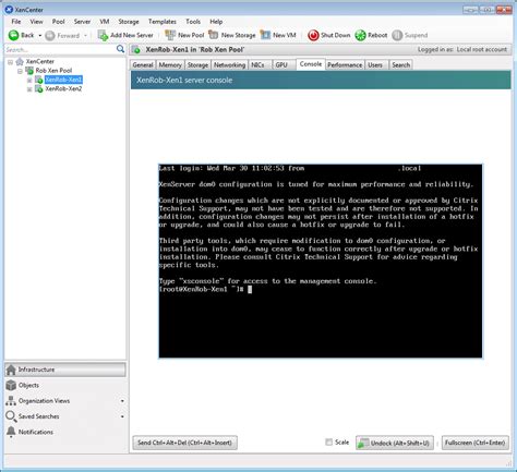 managing xenserver with a xencenter and xen orchestra web interfaces