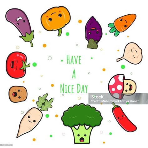 Mignon Légume Doodle Bannière Fond Décran Fond Décran Icône Dessin