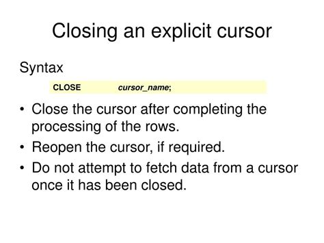 ppt explicit cursors powerpoint presentation free download id 1776514